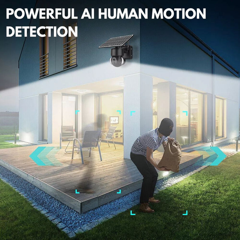 SolarGuard 4G Pro 360° Floodlight Solar Security Camera - 24/7 Safety